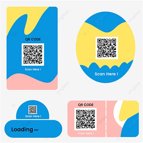 Qr Codes Clipart Transparent Png Hd Colorful Qr Code Label Design Qr