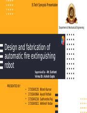 Design And Fabrication Of Automatic Fire Extinguishing Robot A