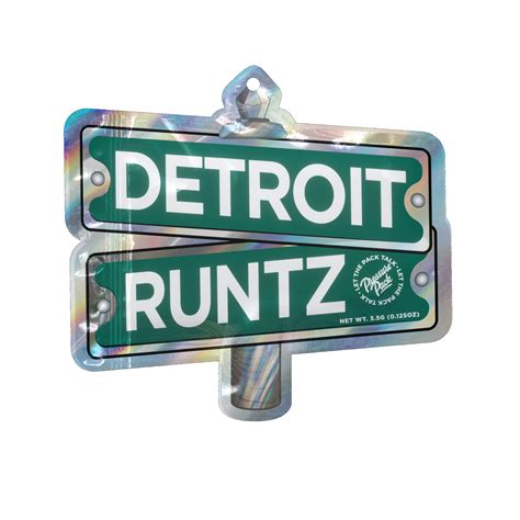 Detroit Runtz Flower Pressure Pack Exotic Recreational Cannabis