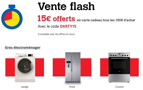 Darty 15 Offerts En Carte Cadeau Tous Les 150 Dachat