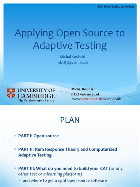 pdf applying open source to adaptive testing dokumen tips