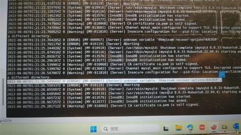 记录一次mysql无法启动报错can‘t connect to local mysql server through socket ‘ var run mysqld mysqld sock‘的