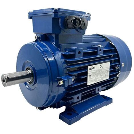 Moteur triphasé CEMER B3 1 1 KW 3000 TR MIN HA 80 230 400V IE1 Alu