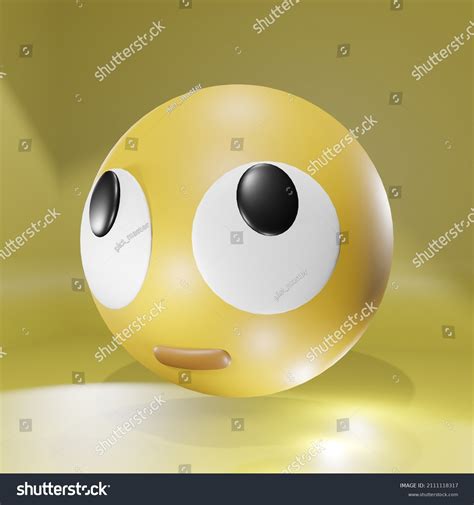 3d Smile Emoticons That Look Cute Stock Illustration 2111118317