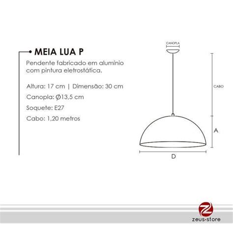 Kit Pendentes Meia Lua P Cm Di Metro X Cm Altura Branco Textura