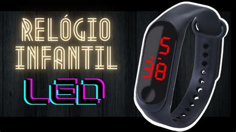 Como Ajustar a Hora e Data Relógio De Led Digital YouTube