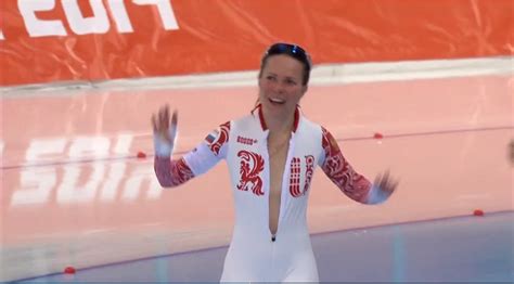 Olga Graf Russian Speed Skater Unzips But Forgets Shes Nude After