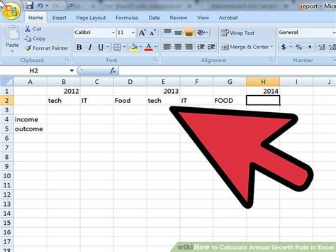 How To Calculate Annual Growth Rate In Excel Steps