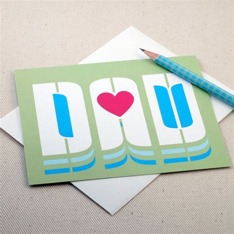 Fathers Day Card I Love You Dad Greeting Card By Oh Geez Etsy Uk