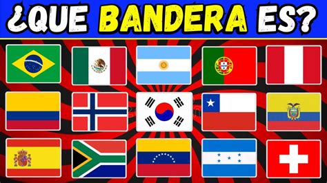 Adivina las BANDERAS del Mundo Test Geografía Adivina el País