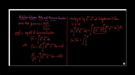 relation between beta and gamma functions youtube