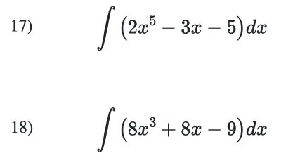 Integration Worksheets 100 Questions And Answers Maths Academy
