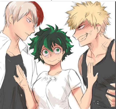 Deku X Todoroki X Bakugo Dirty