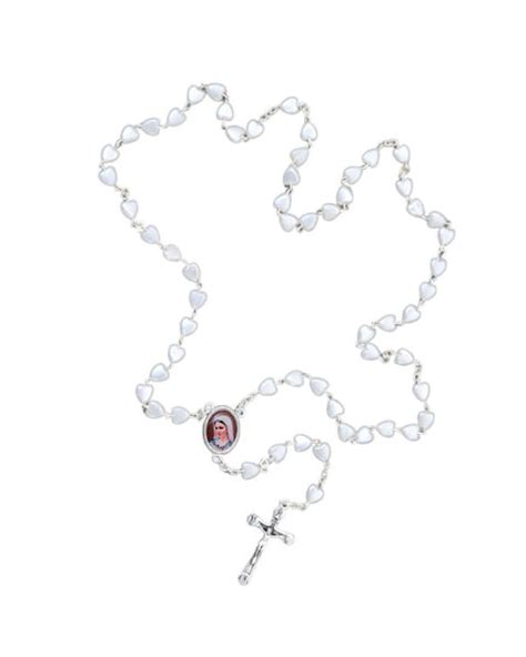Rosario de cuentas con forma de corazón Official Parish Medjugorje