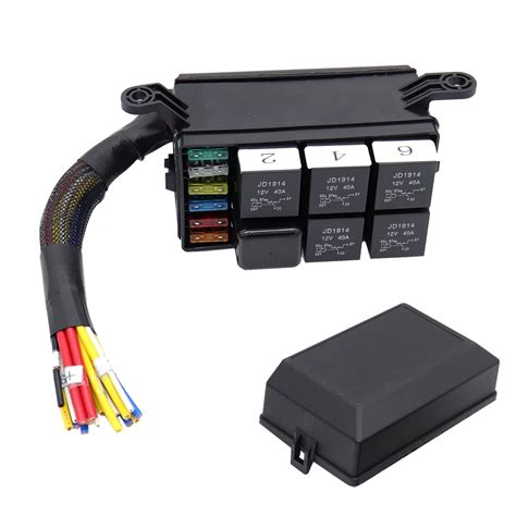 Amazon 12V Fuse And Relay Box Holds 6 Slots Automotive Prewired