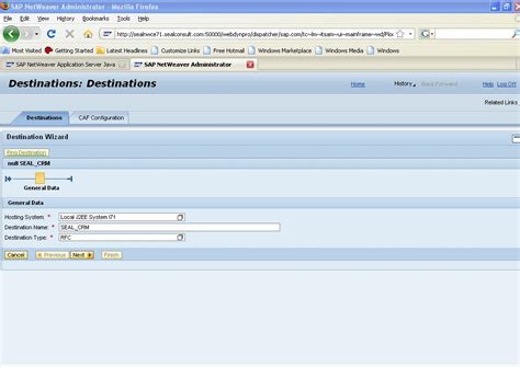 Configure RFC Destination Of SAP System