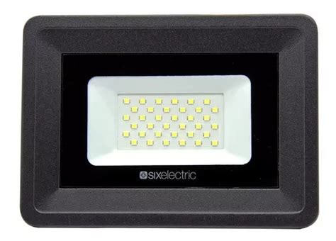 Reflector Led W Six Electric Alta Potencia Exterior Color De La