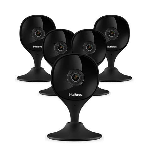 5 Câmeras Ip Wi fi Imx C Black Intelbras Full Hd 2mp Preta KaBuM