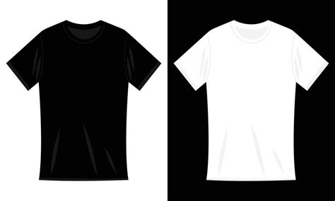 White And Black T Shirt Mockup Sport Blank Shirt Template Men And