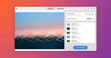 Extract Color Palettes From Images Using Paleta For Linux Cyirc