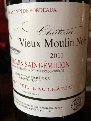 Château Vieux Moulin Noir Puisseguin Saint Émilion Vivino US