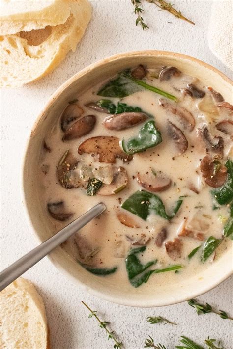 Creamy Vegan Mushroom Soup Clean Green Simple