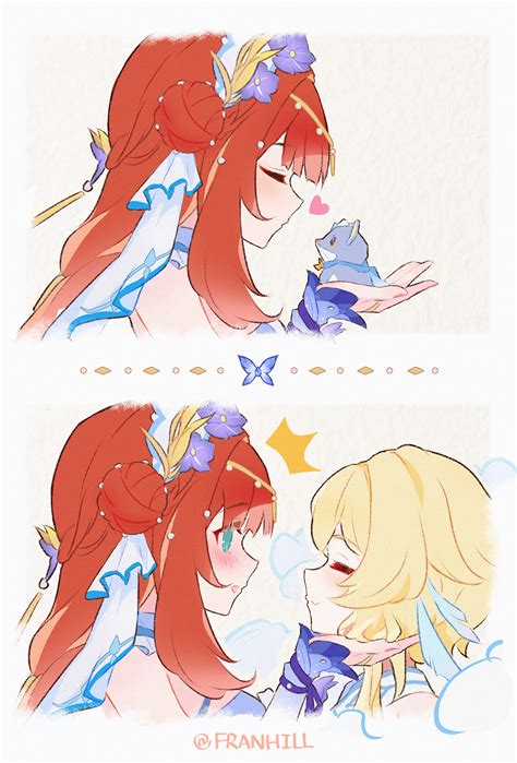 Lumine Nilou And Nilou Genshin Impact Drawn By Franhill Danbooru
