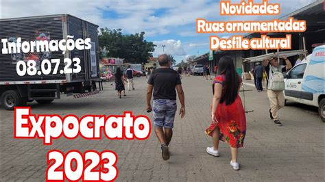 Expocrato 2023 Novidades ruas ornamentadas Mais de cinquenta atrações