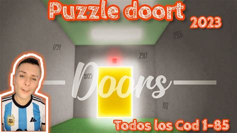 OCHENTA Y CINCO NIVELES PUZZLE DOORS TODOS LOS CODIGOS 1 A 85 ROBLOX
