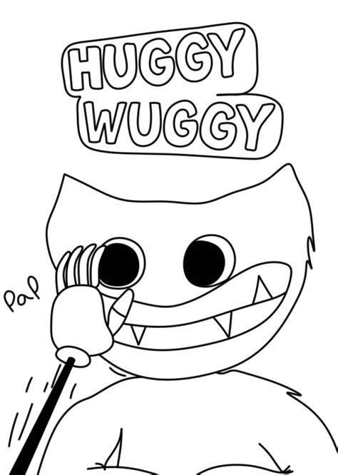 Coloriage Huggy Wuggy FNF dessin gratuit à imprimer