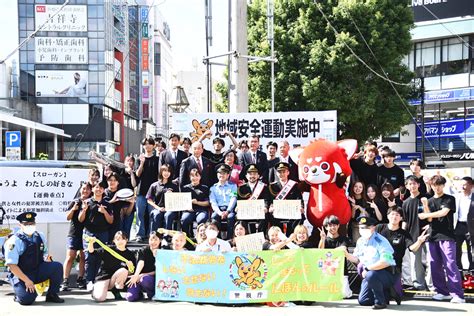武蔵野警察署一日署長として特殊詐欺防犯イベントに渡慶次幸平鈴木千裕が参加KNOCK OUTノックアウト