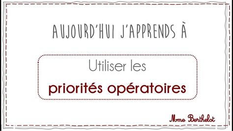 Méthodologie Comment utiliser les priorités opératoires YouTube