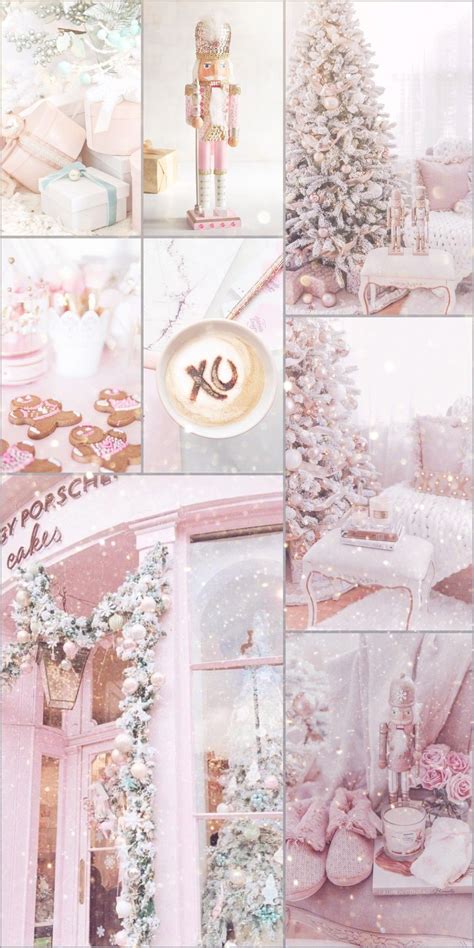 Pink Aesthetic Christmas Wallpapers Wallpaper Cave