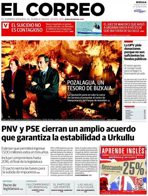 Los Titulares y Portadas de Noticias Destacadas Españolas del 10 de