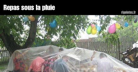Repas sous la pluie Blagues et les meilleures images drôles
