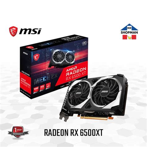MSI Radeon RX 6500 XT Mech 2X 4GB OC Graphics Video Card GPU Lazada PH