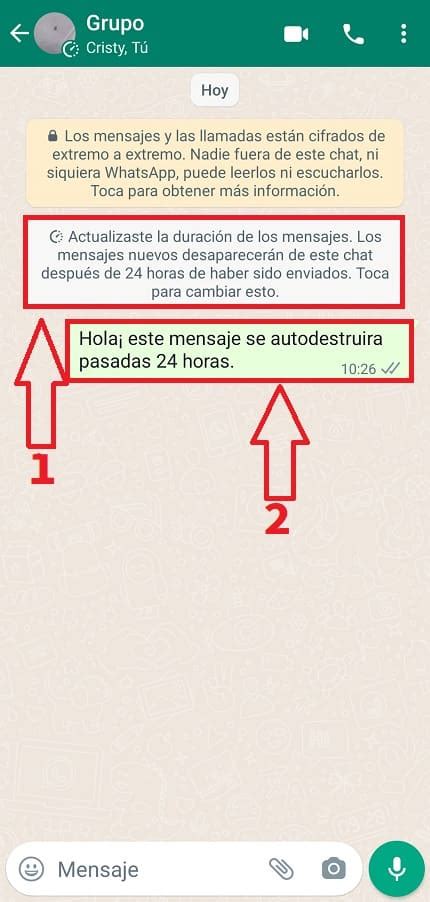 Activar Los Mensajes Temporales En Un Grupo De WhatsApp 2024