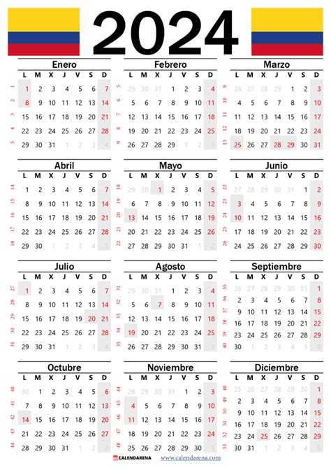 Calendario Para Imprimir Colombia Image To U