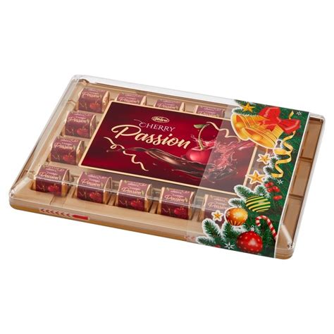 Vobro Cherry Passion Czekoladki nadziewane wiśnią w alkoholu 295 g