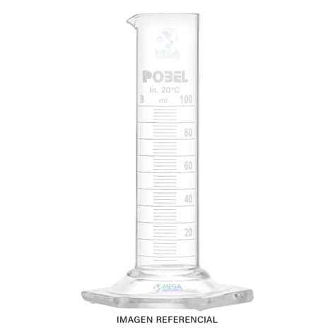 Probeta graduada forma baja de 1000 ml POBEL Clase B graduación de