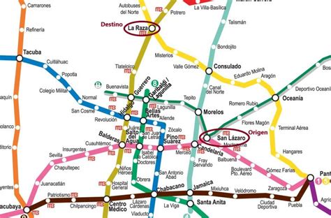 Gu A Del Metro De Cdmx Metro Cd Mexico