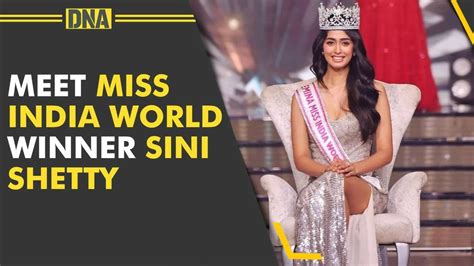Karnataka S Sini Shetty Crowned Miss India World 2022