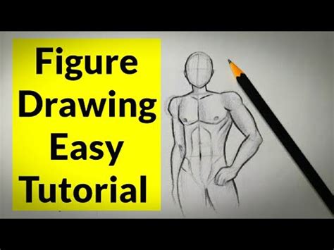 How To Draw Human Figure Drawing Male Torso Easy For Beginners Pencil