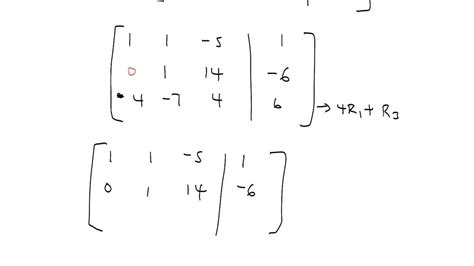 solved 10 points given the augmented matrix a [ 1 1 5 1 2 3 4 4 4 7 4 6 ] first save r1