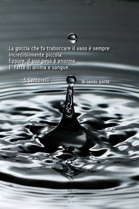 A Drop Of Water That Is In The Middle Of A Body Of Water With Words