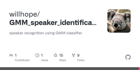 github willhope gmm speaker identification speaker recognition using gmm classifier