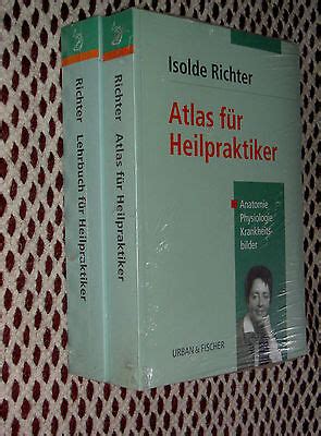 LEHRBUCH ATLAS FÜR HEILPRAKTIKER Isolde Richter PAKET für