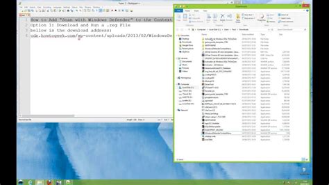 how to add scan with windows defender to the context menu in windows 8 youtube