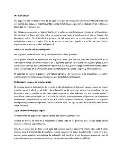 Esguince De Tobillo Melina Gutierrez UDocz