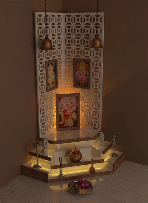 Beautiful Pooja Room Lighting Ideas